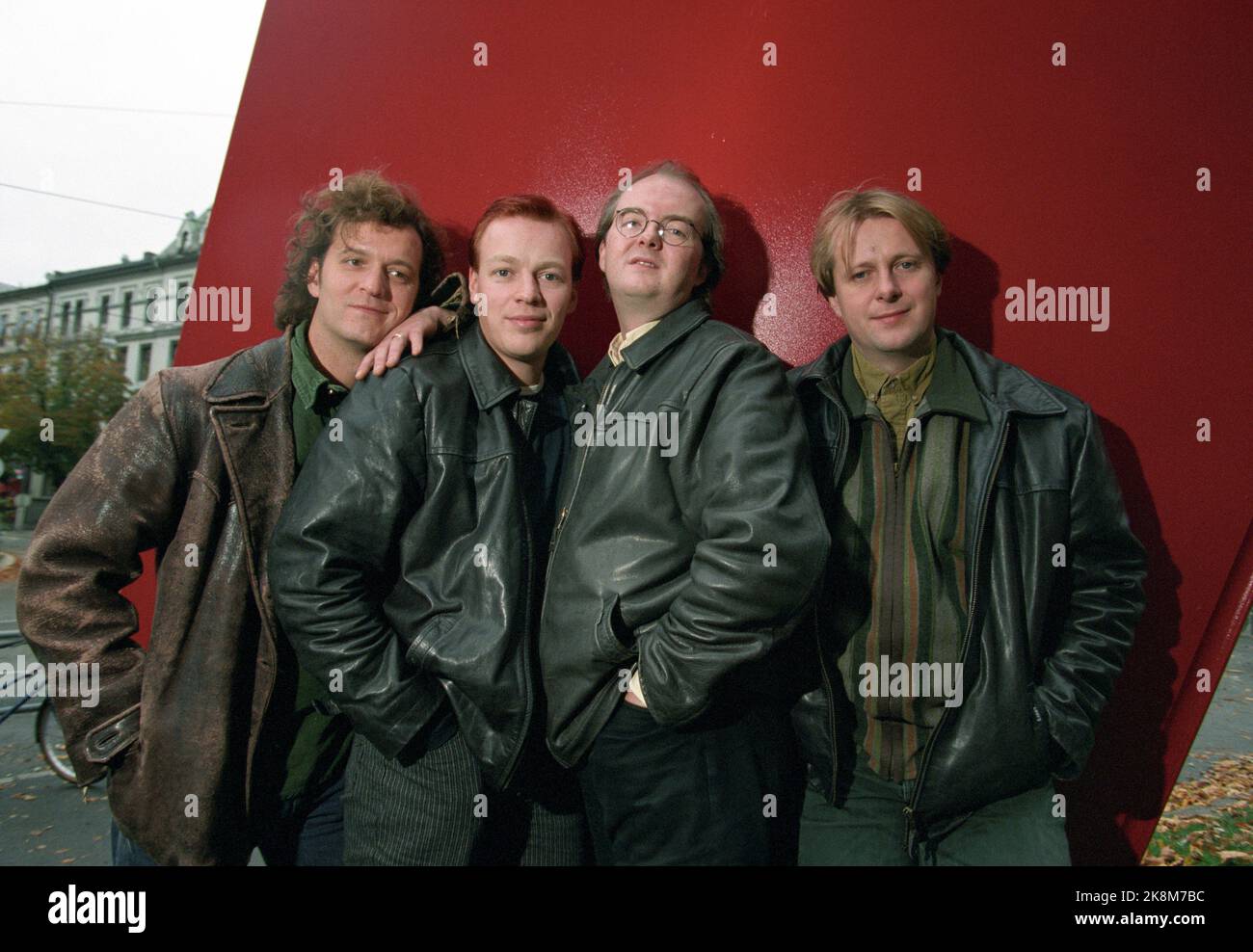 19951023 pop group delillos eg lars fredrik beckstrom hi-res stock ...
