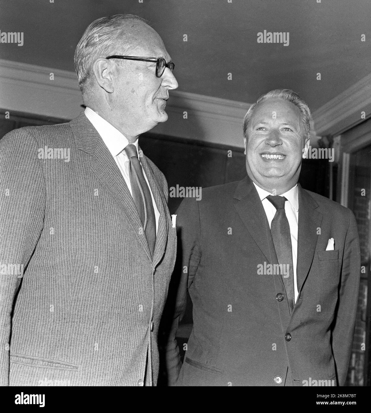 Oslo 19630613 edward heath Black and White Stock Photos & Images - Alamy