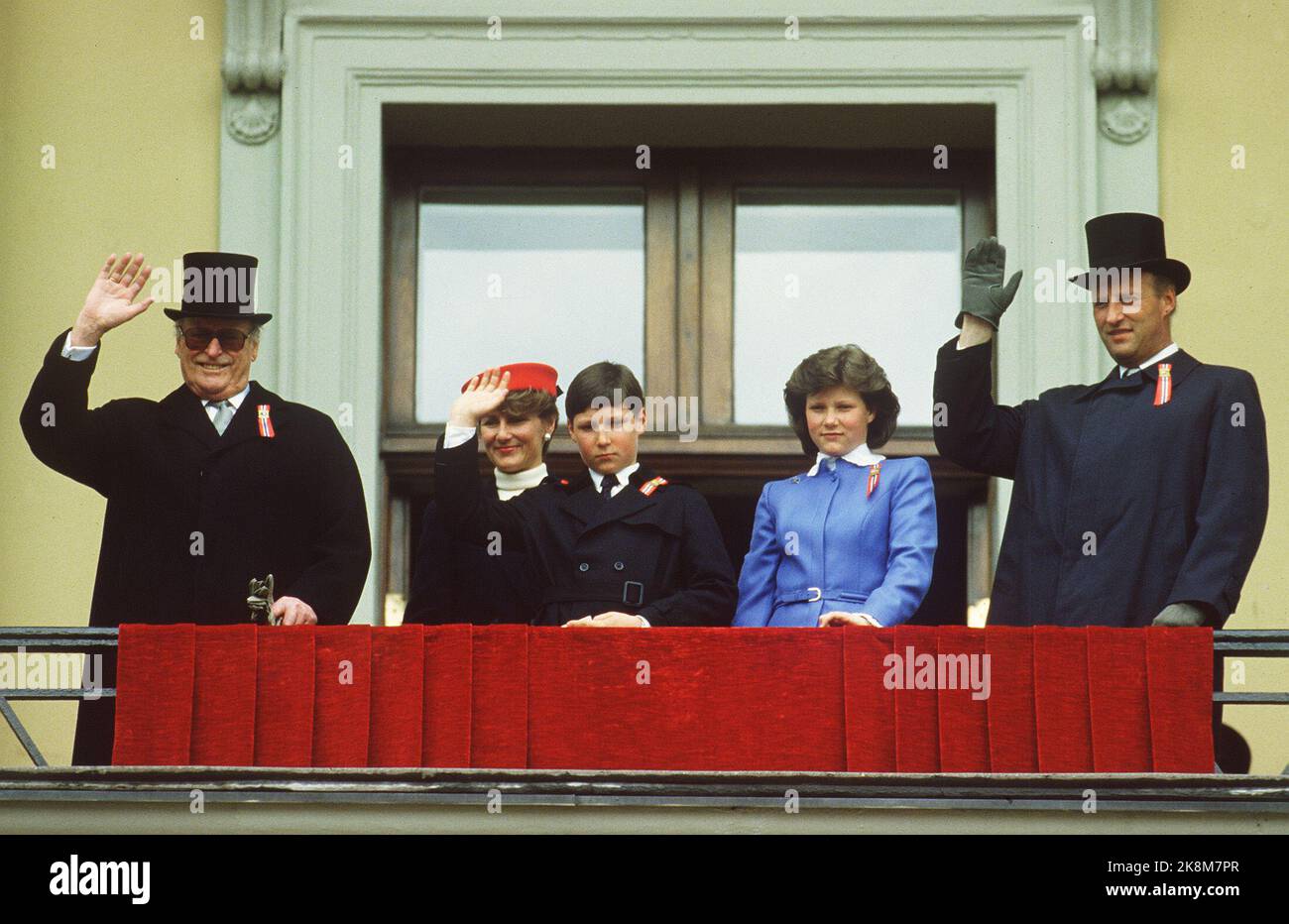 1985 from left king olav v hi-res stock photography and images - Alamy