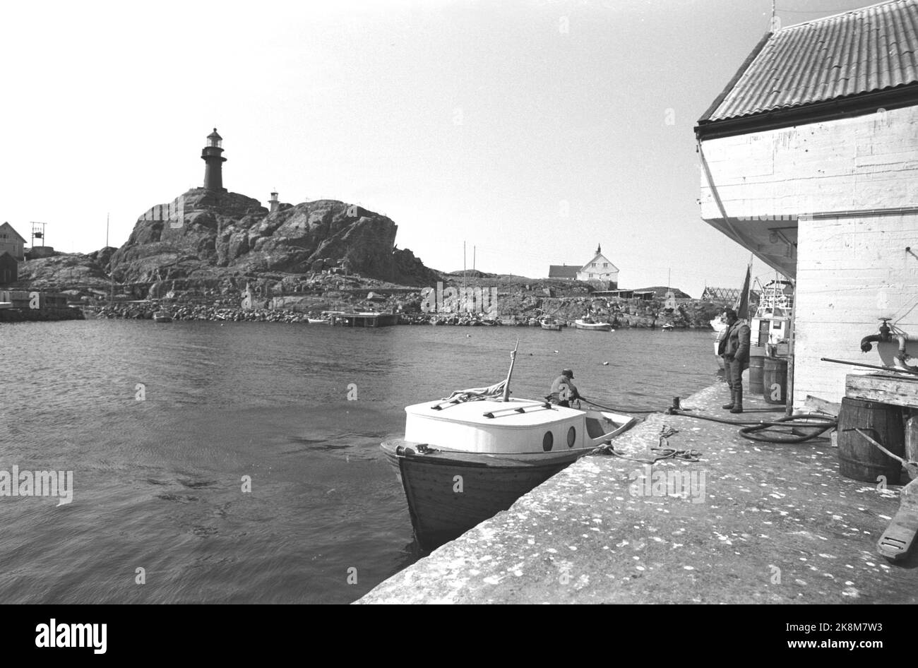 Ona 19720617. The fishing village ona out on the Romsdal coast is at a ...