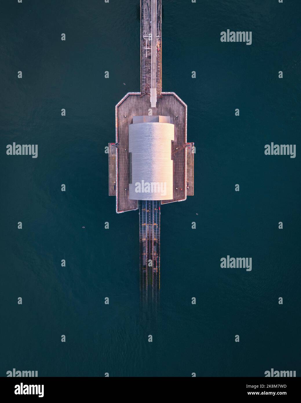 An aerial view of the mumbles lifeboat station Stock Photo - Alamy