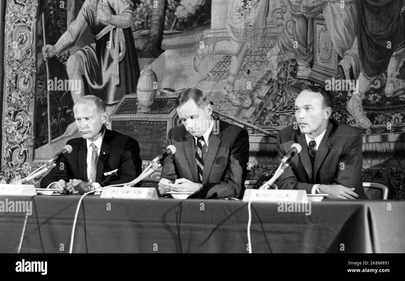 Oslo December 6, 1969. The Apollo crew that was on the moon visits Oslo ...