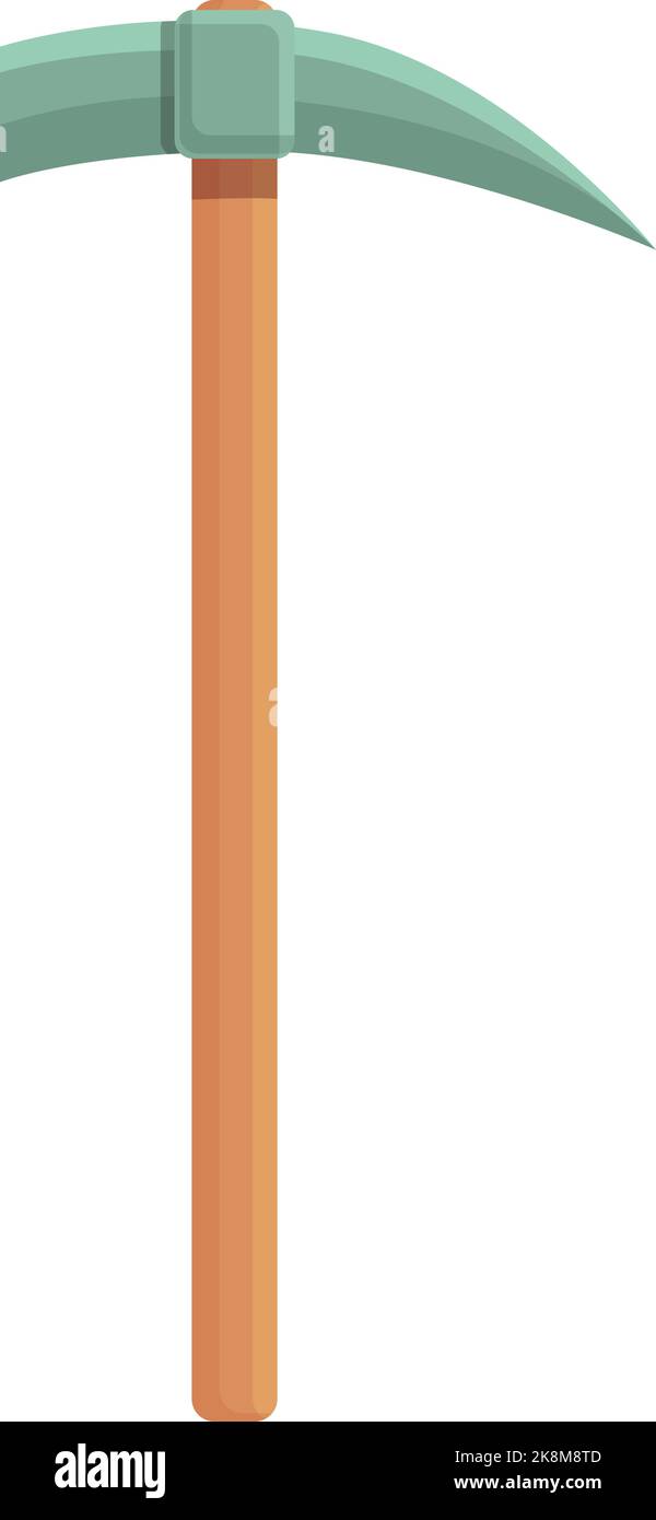 Mine pickaxe icon cartoon vector. Golden nugget. Miner rock Stock ...