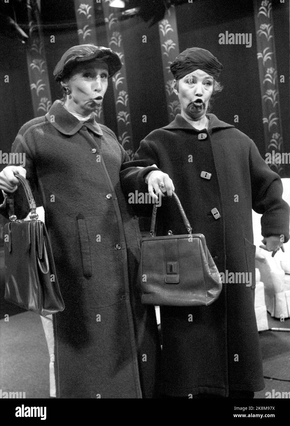 Oslo 1986-12-19: Singer and show artist Grethe Kausland Guest in the TV ...