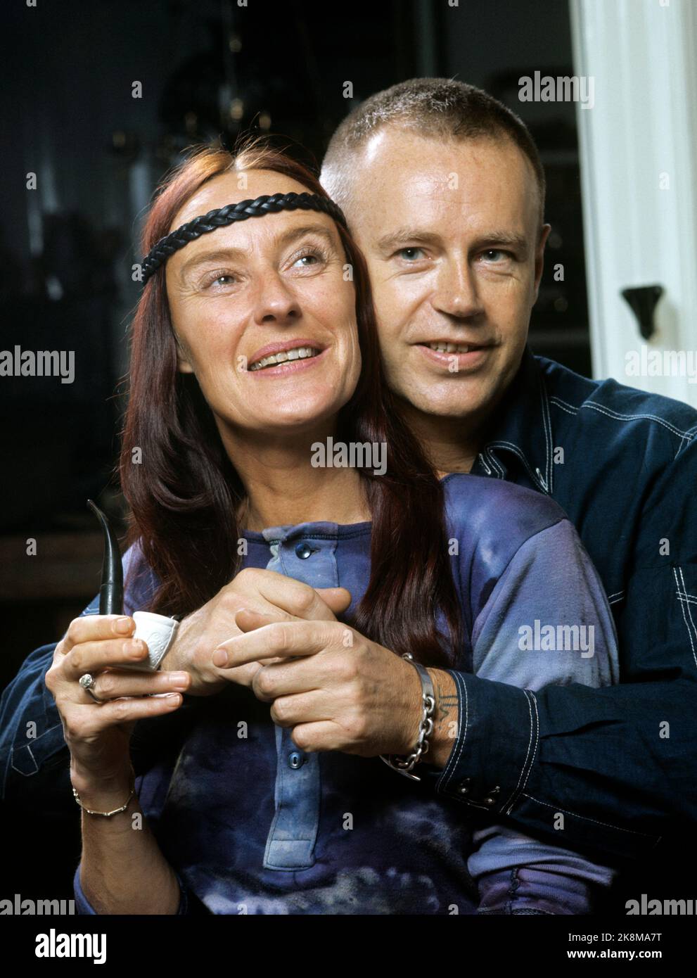 The Danish authors Inge and Sten Hegeler photographed in 1970. Photo ...