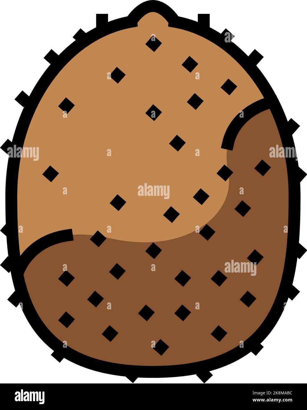 kiwi fruit color icon vector illustration Stock Vector Image & Art - Alamy