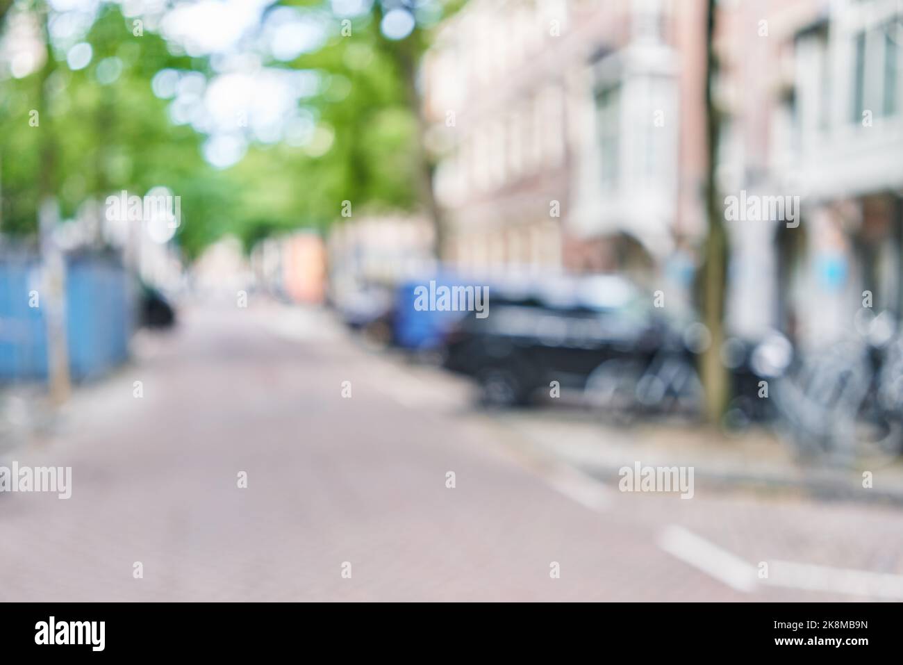 Blurred background of street Stock Photo - Alamy