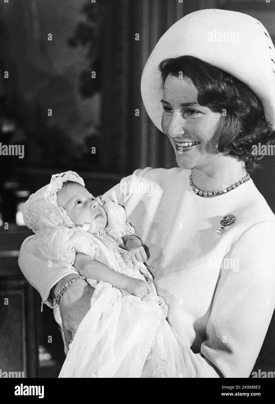 The baptismal dress is sewn by crown prince haralds grandmother hi-res ...