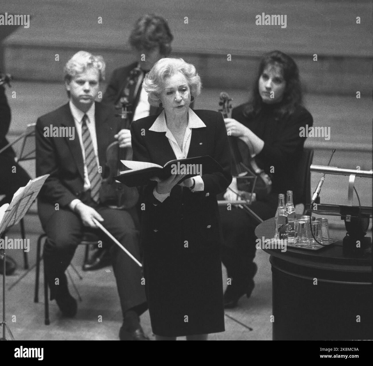 Oslo 19890103. NHO (Business Life Organization) is officially opened as ...