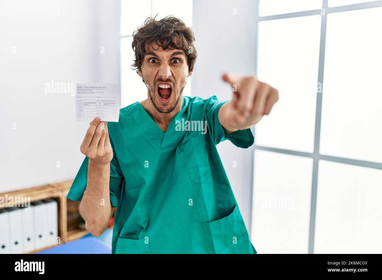 Finger pointing blame nurse hi-res stock photography and images - Alamy