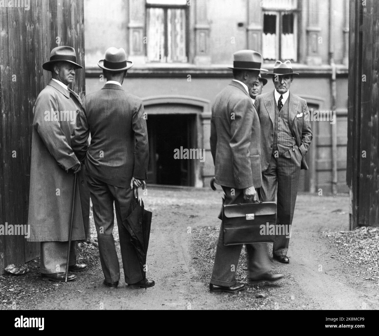 Oslo August 1933. Construction of Oslo City Hall. The building ...