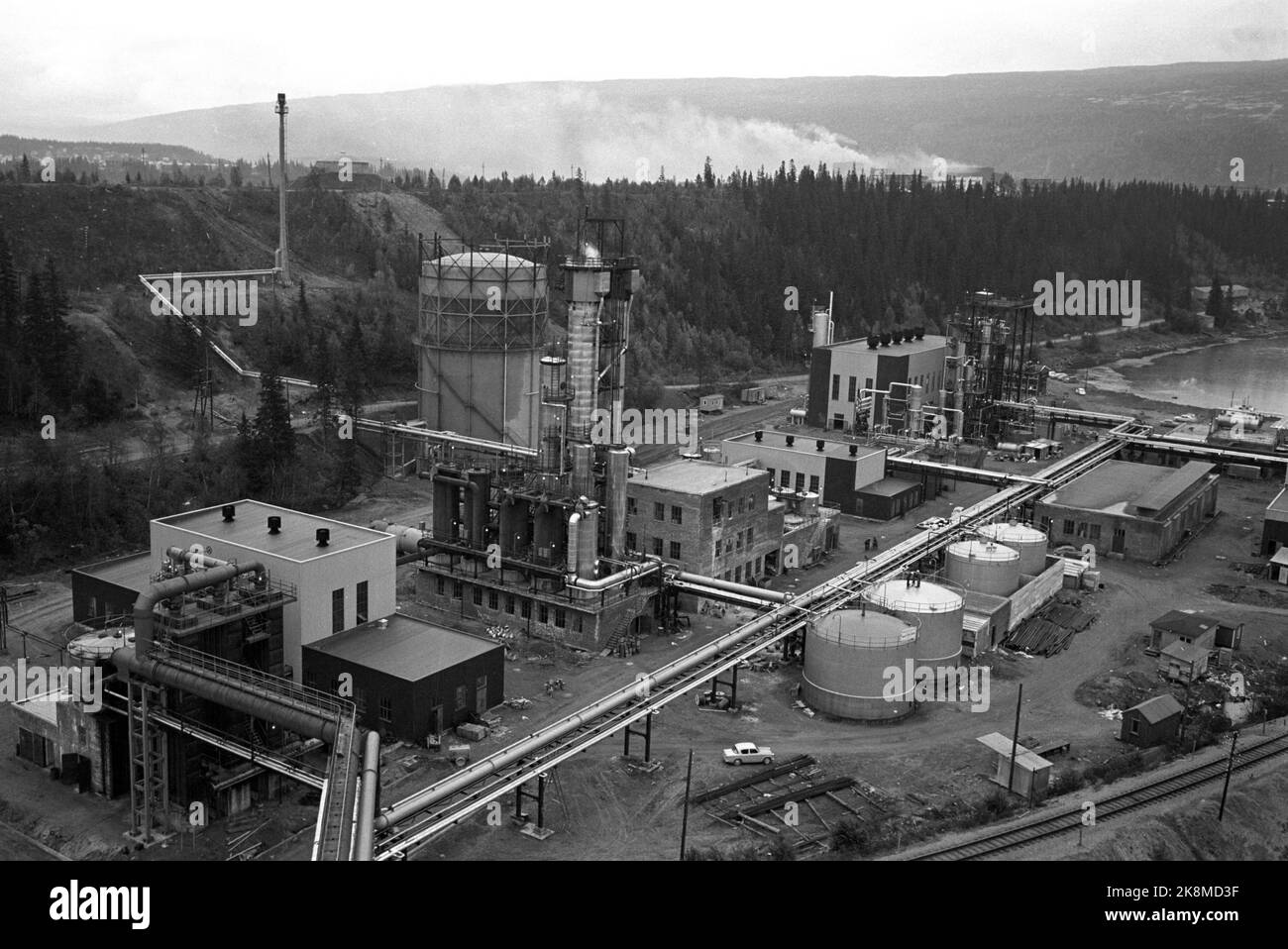 Mo in Rana 196410. Norsk Koksverk A/S in Mo i Rana. Production is in ...