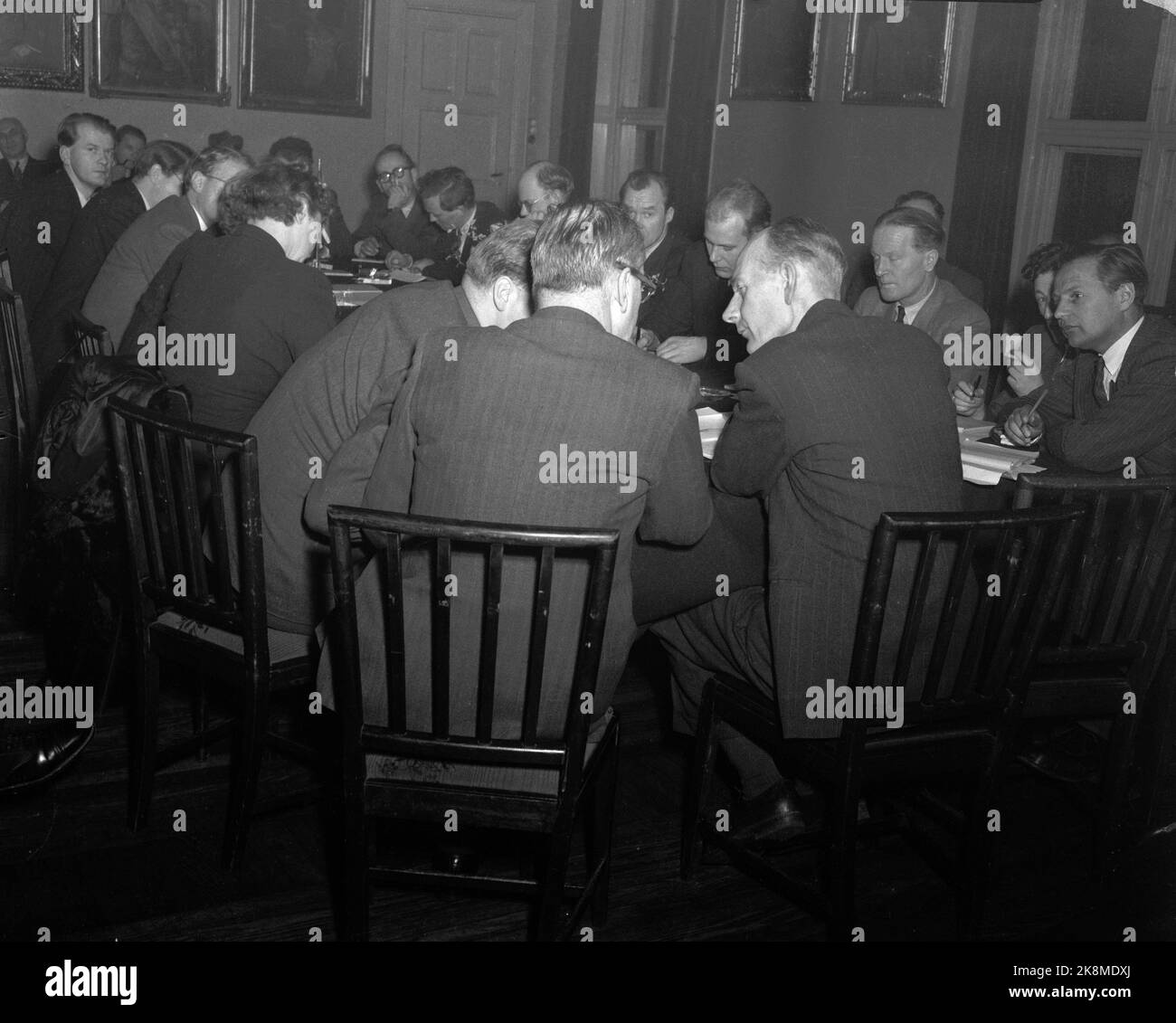 Oslo 19490129 The leaders of the Nordic countries meet in the military ...