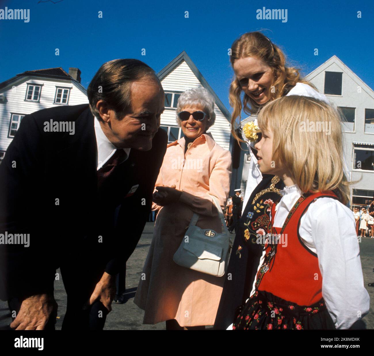 Stavanger 19750704 liv ullmann in stavanger during the emigrant ...