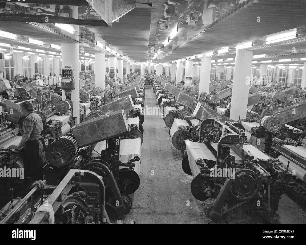 Dale in Hordaland 19500917. Textile factory Dale Fabrikker. Norway ...