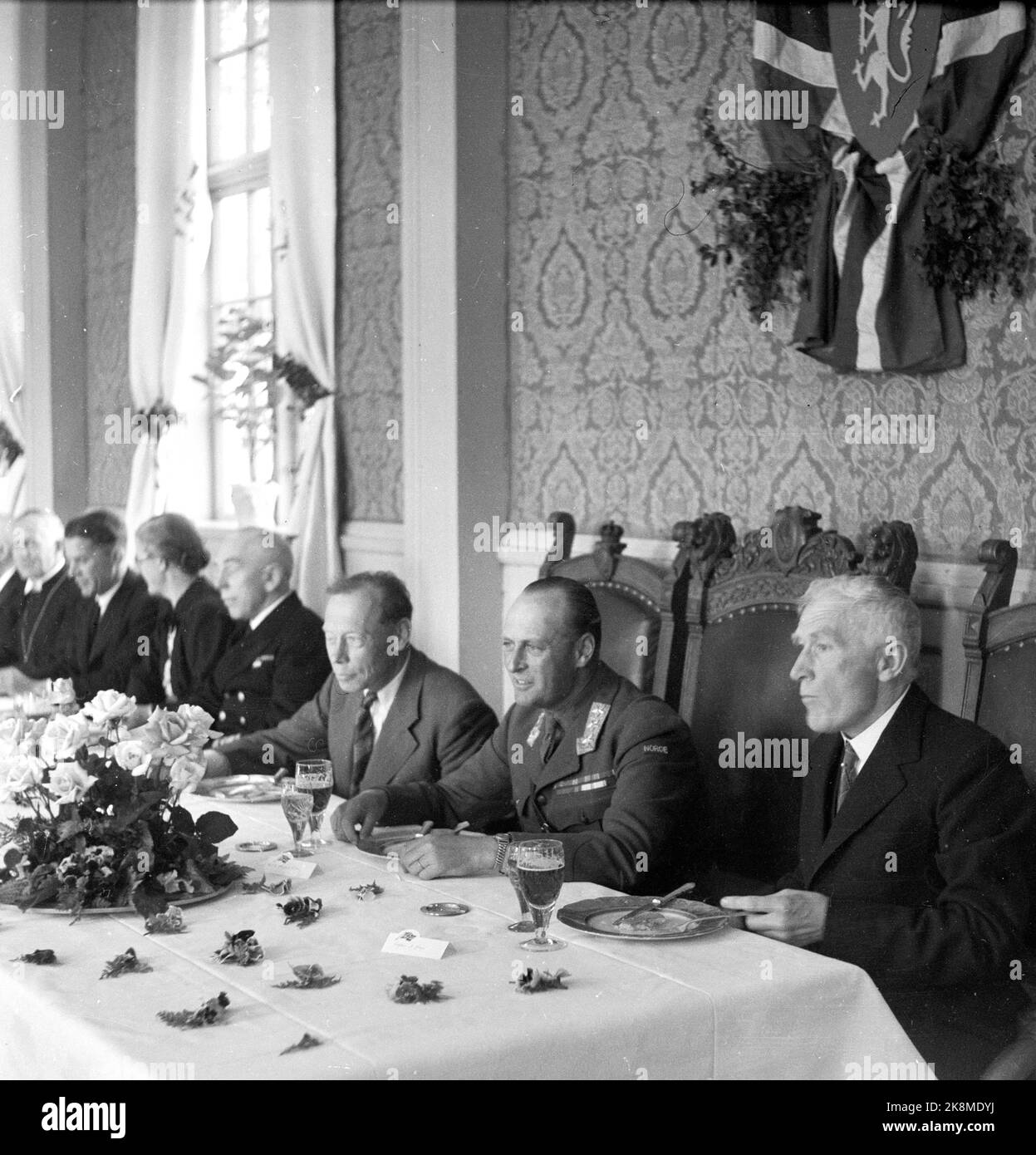 Tromso in the fall of 1945 the crown princes visit hi-res stock ...