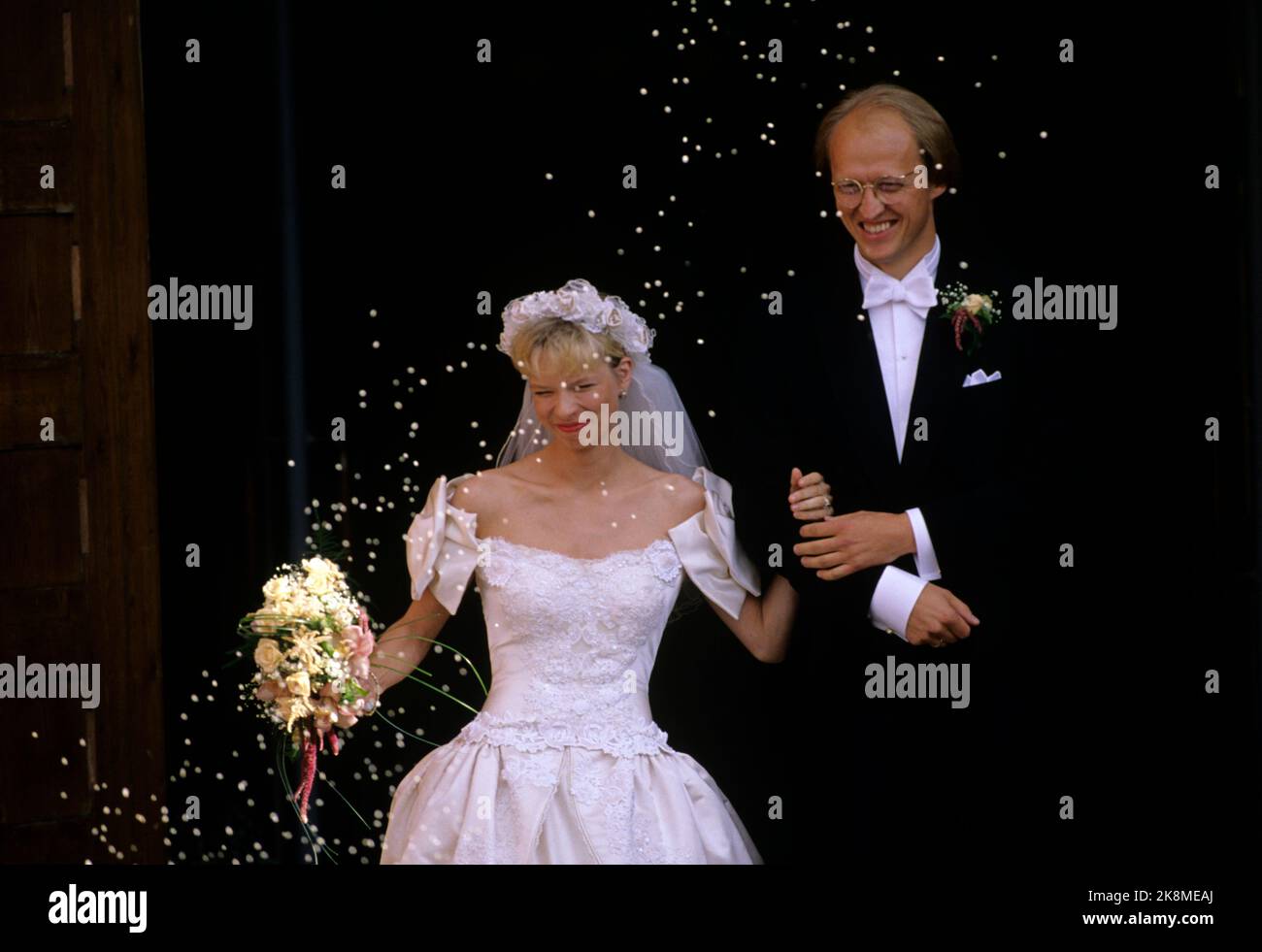 Oslo 19890826 Linn Ullmann, daughter of Liv Ullman, marries Espen ...