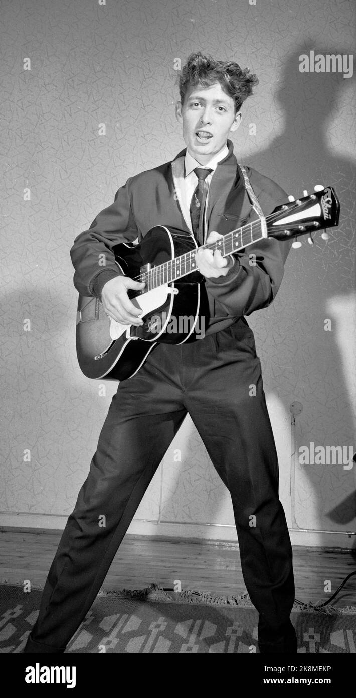 Oslo 195808 The rock is raging in Norway, and Per Elvis Granberg / Per ...