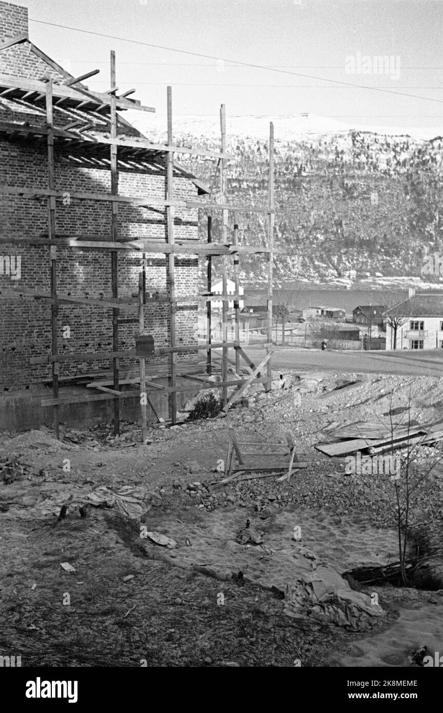 Reconstruction in north west norway in norway february 1946 the picture ...