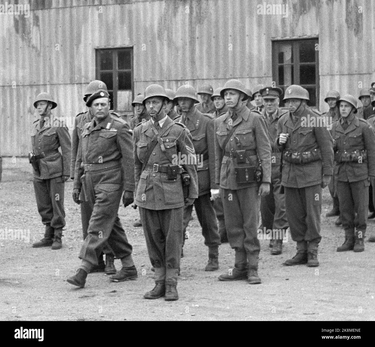 Rognan in the fall of 1945 crown princes visit hi-res stock photography ...