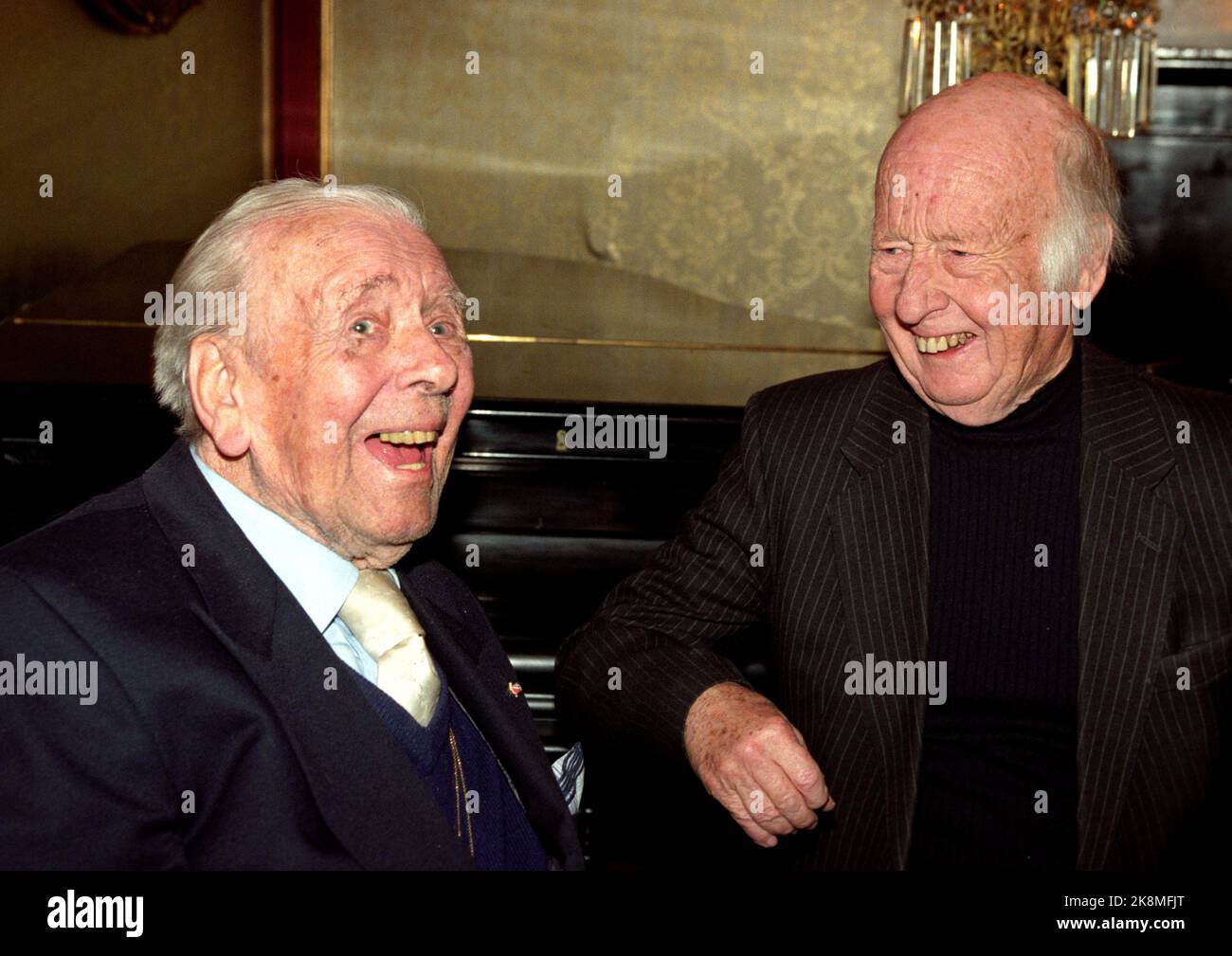 Oslo 19971023 actor per aabel together with author hi-res stock ...