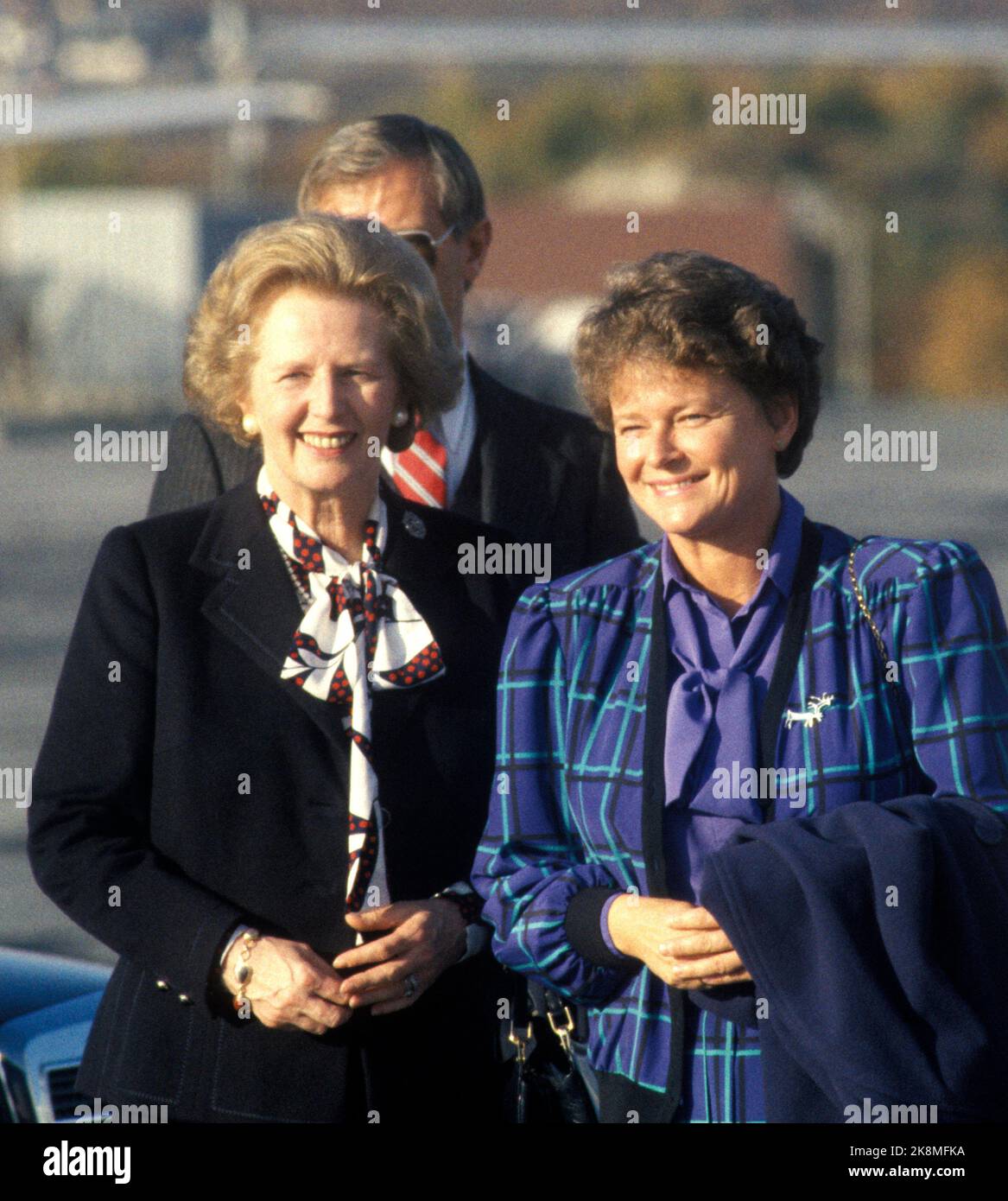 Tromsø 19860911. The Bristian Prime Minister Margaret Thatcher on an ...