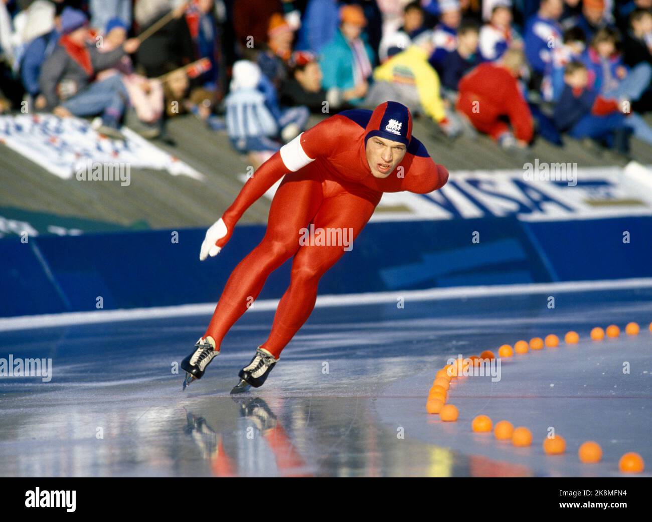 Oslo on February 11, 1989. Johann Olav Koss during the skating World ...