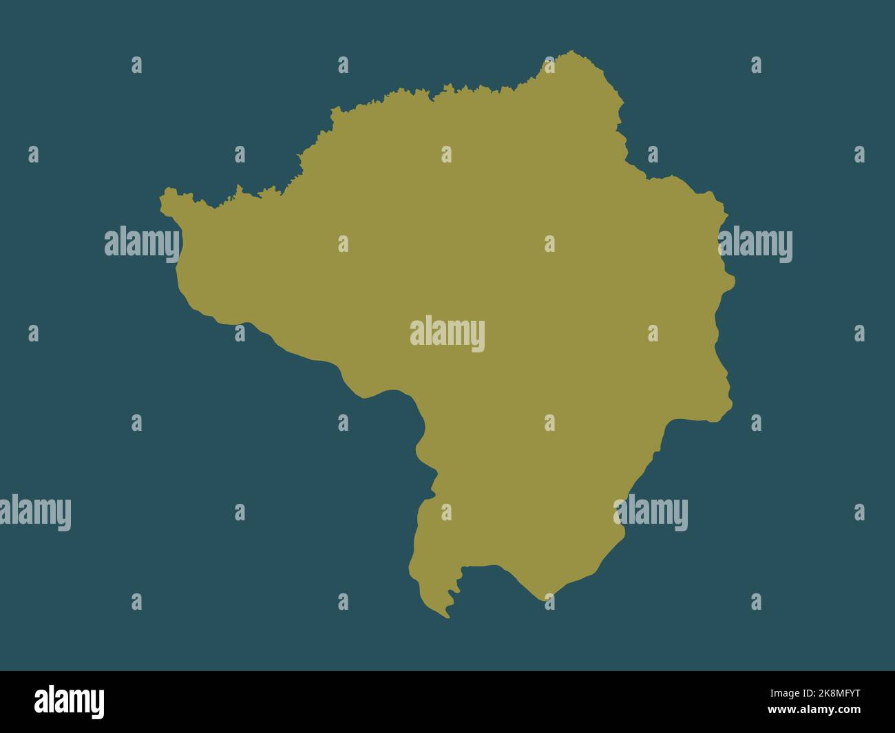 Butha-Buthe, district of Lesotho. Solid color shape Stock Photo - Alamy