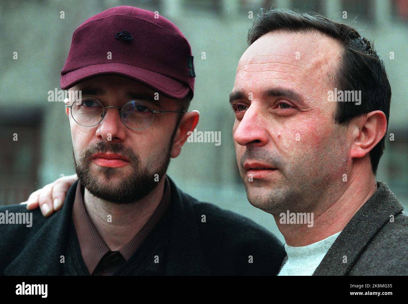 Kosovo albanians Nufri Lekaj (left) and Kadri Mehaj are horrified that ...