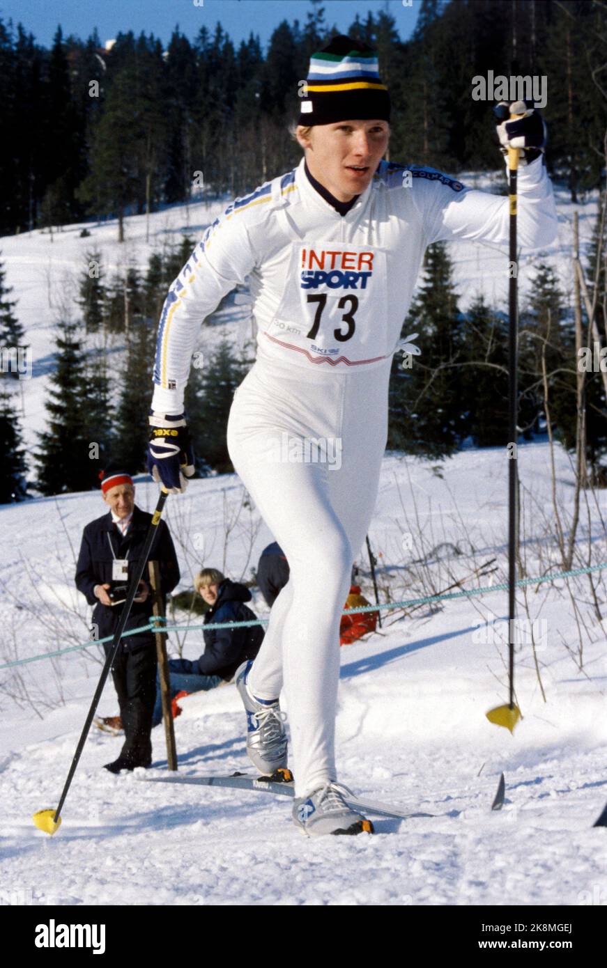 Oslo 198202 world cup at ski oslo 1982 30km hi-res stock photography ...