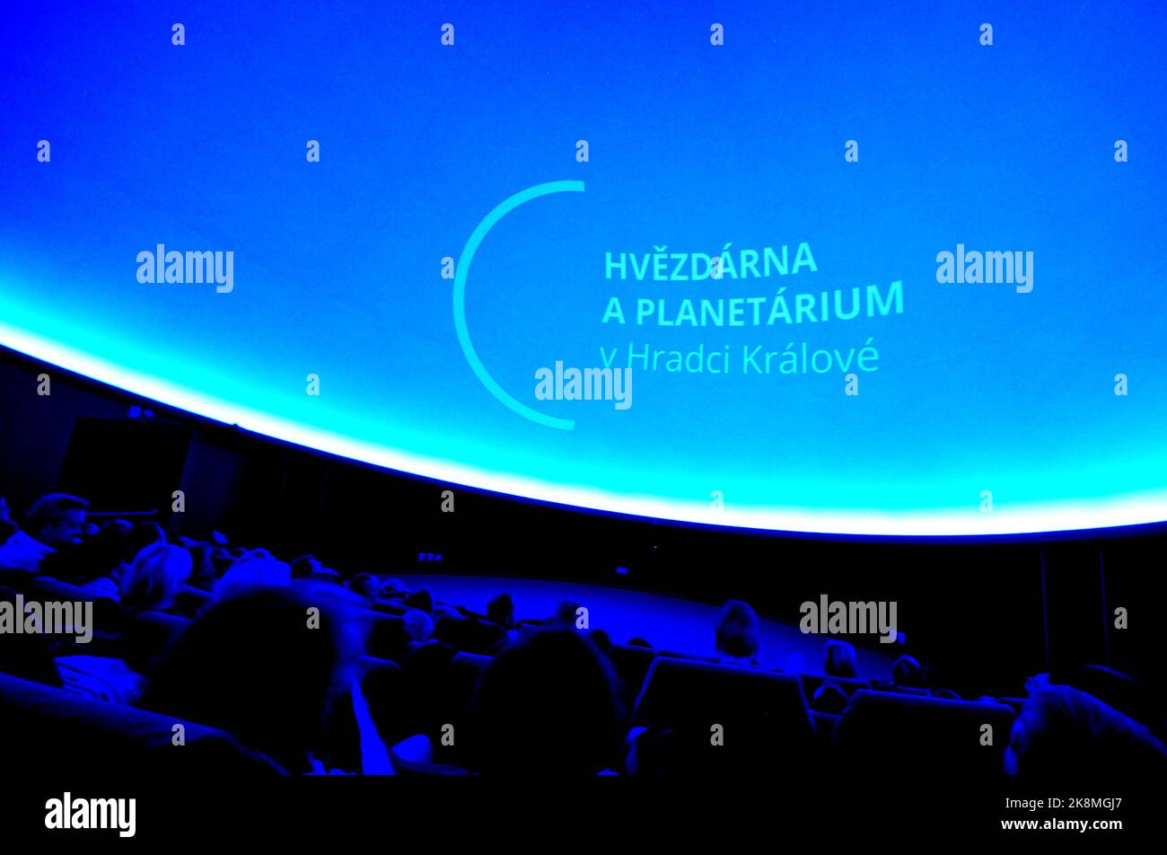 Digital planetarium with 3D projection of Hradec Kralove, Czech ...