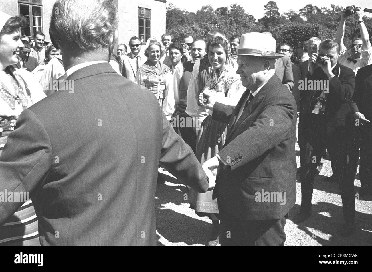 Sweden 196400704. Soviet leader Nikita Khrushchev on an official visit ...