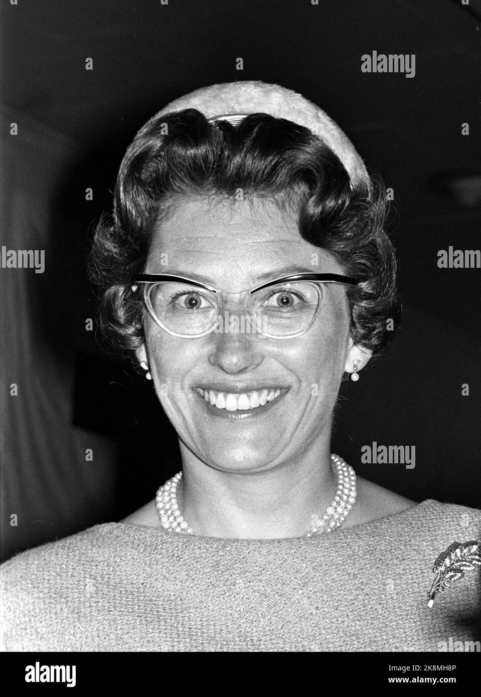Oslo 19670905 Princess Astrid Mrs. Ferner is in a brilliant mood as she ...