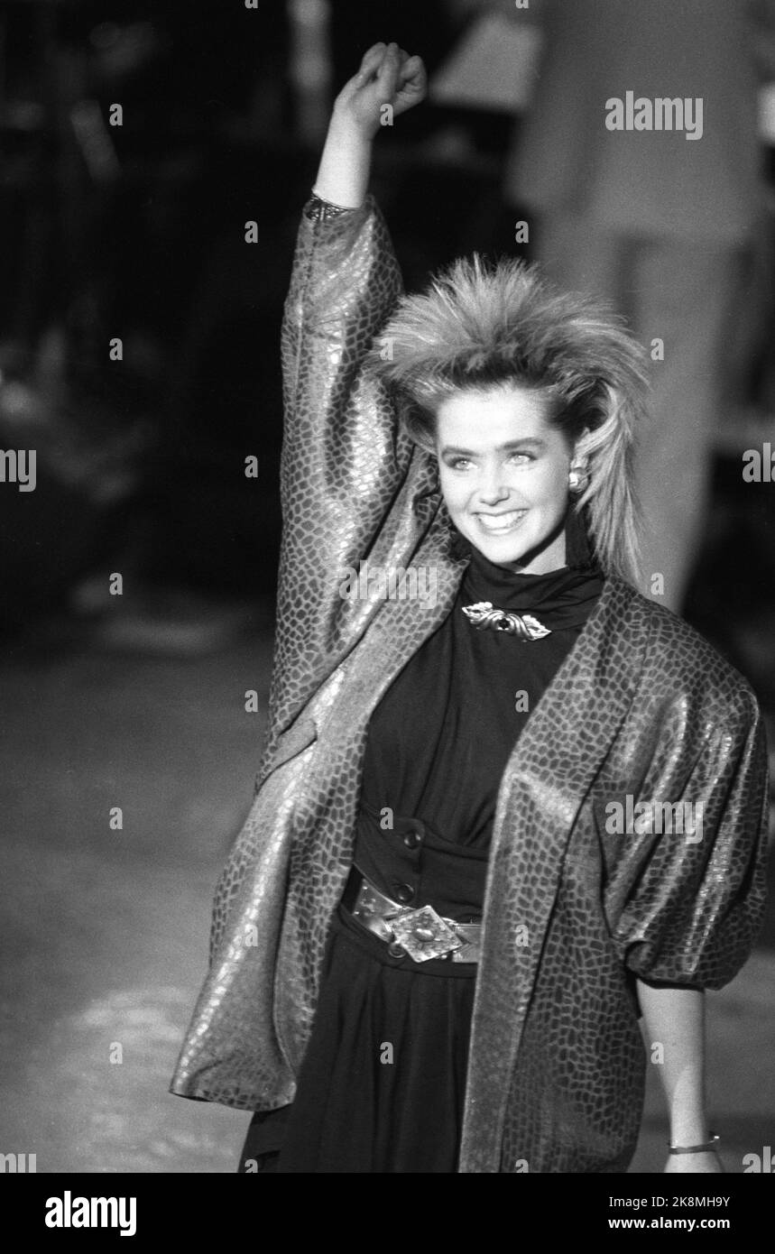 Oslo 19870228. The Norwegian Melodi Grand Prix is held in NRK's ...