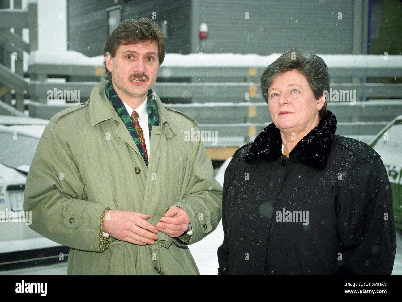 Lillehammer 19940105 Winter Olympics at Lillehammer. Prime Minister Gro ...