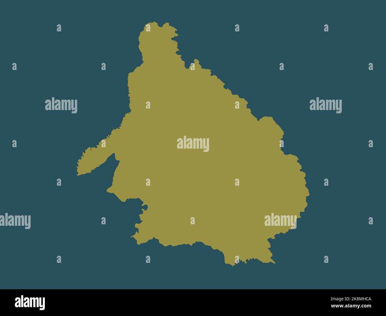 Mokhotlong, district of Lesotho. Solid color shape Stock Photo - Alamy