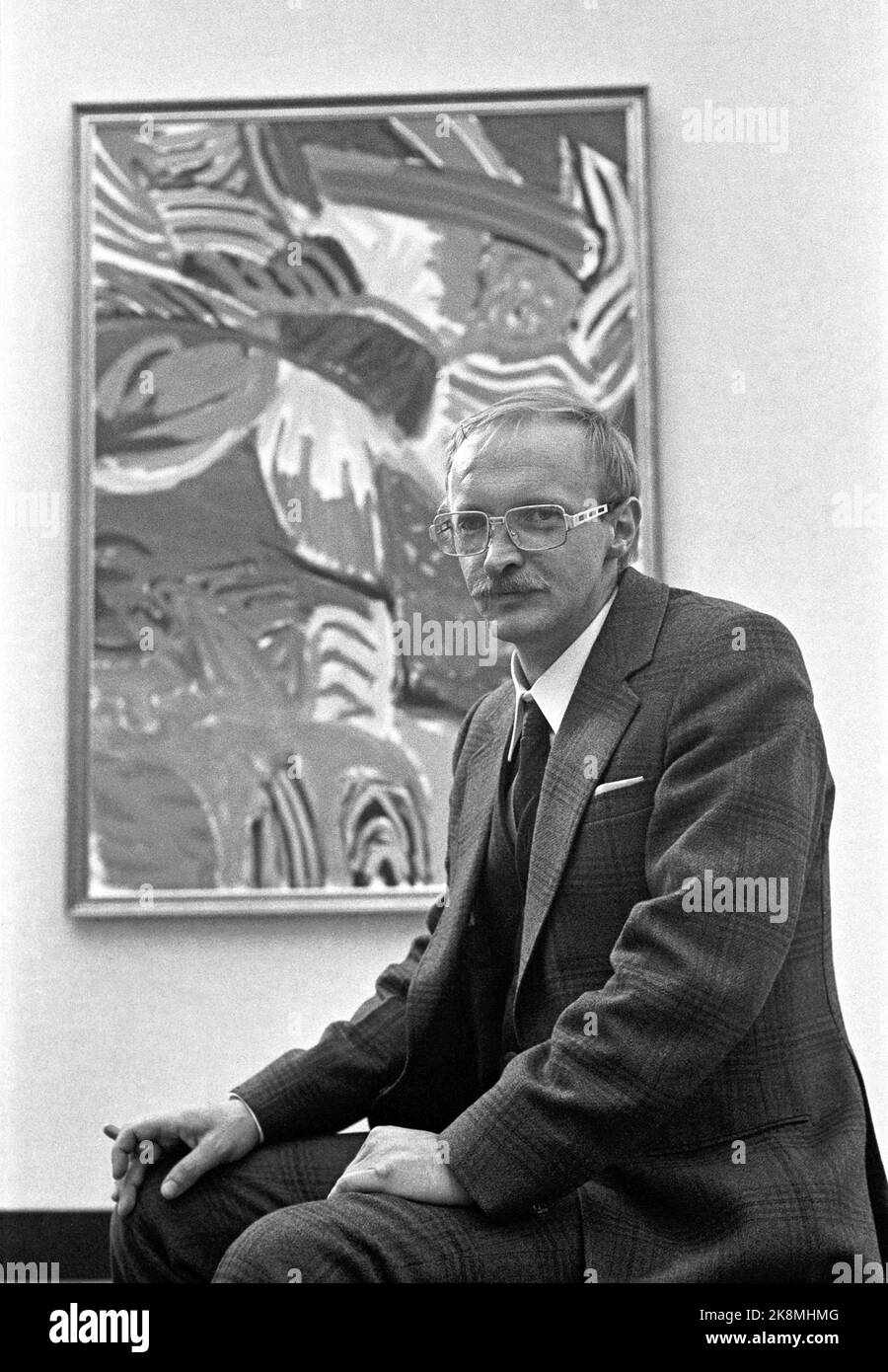 Oslo 19730818. The visual artist Kjell Pahr-Iversen has an exhibition ...