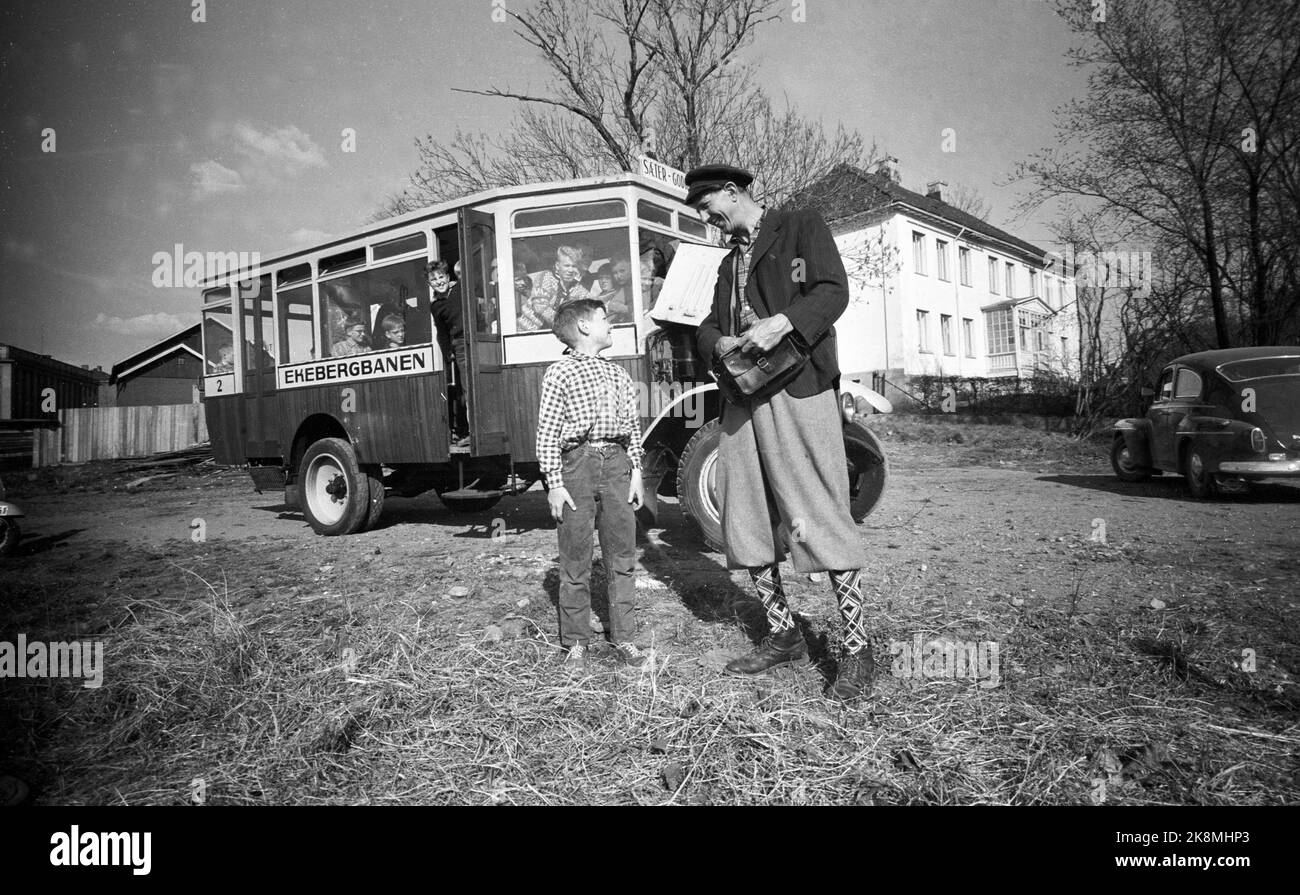 Oslo, 1961. Leif Juster had the lead role as bus driver Torvald in the ...