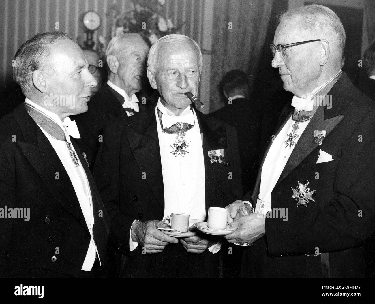 Oslo, September 1959. Oslo. Director Alf Monrad-Aas in Elkem (middle ...