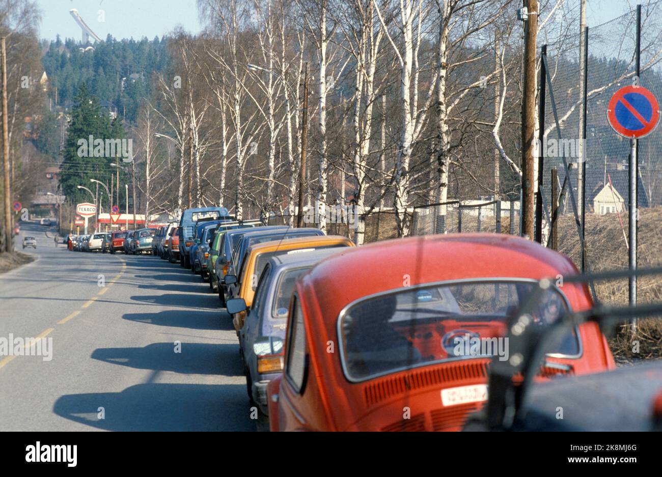 Oslo 19820421. Transport worker strike. 14,000 members were taken on ...