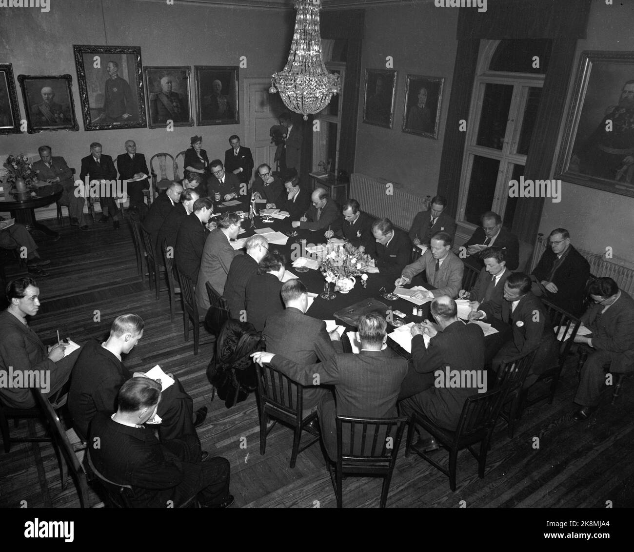 Oslo 19490129 The leaders of the Nordic countries meet in the military ...