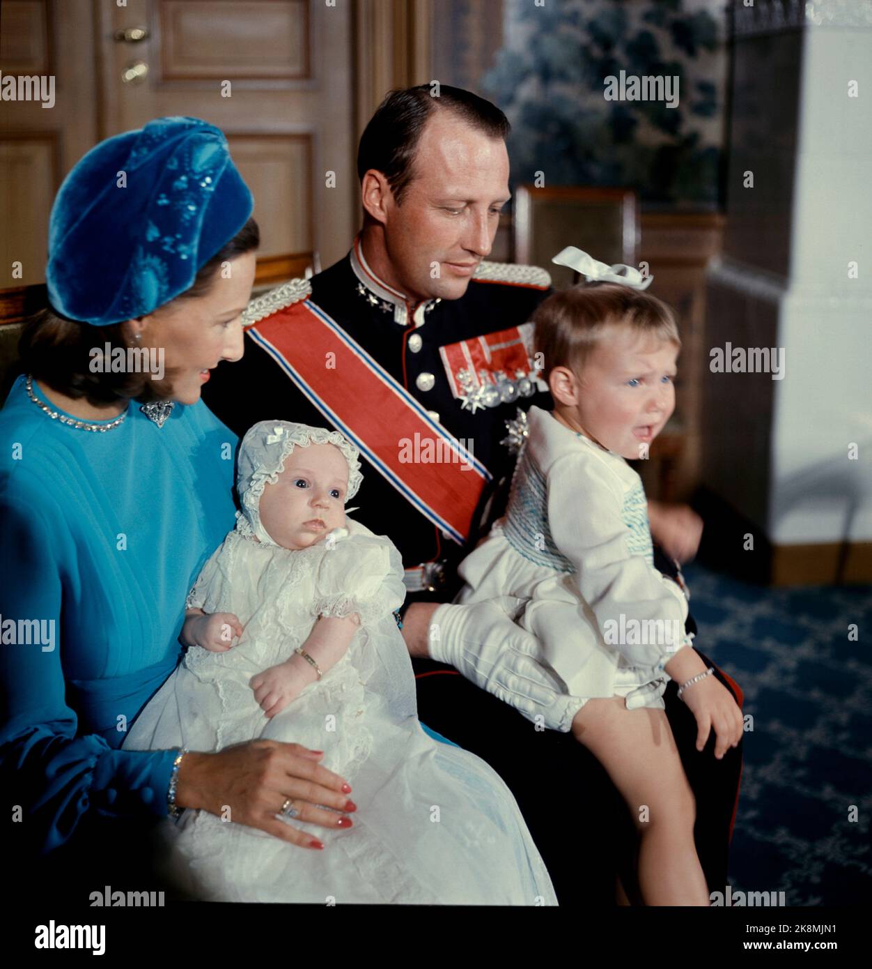Crown prince harald and a crying princess martha louise photo hi-res ...