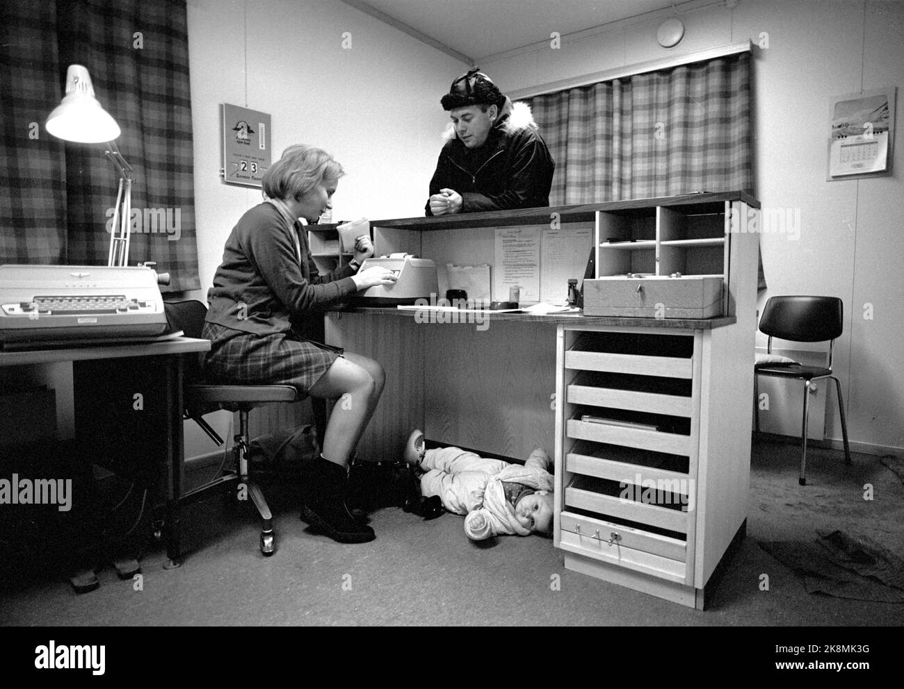 1969 Svalbard, Longyearbyen. Samson Vik is the parish priest for 900 ...