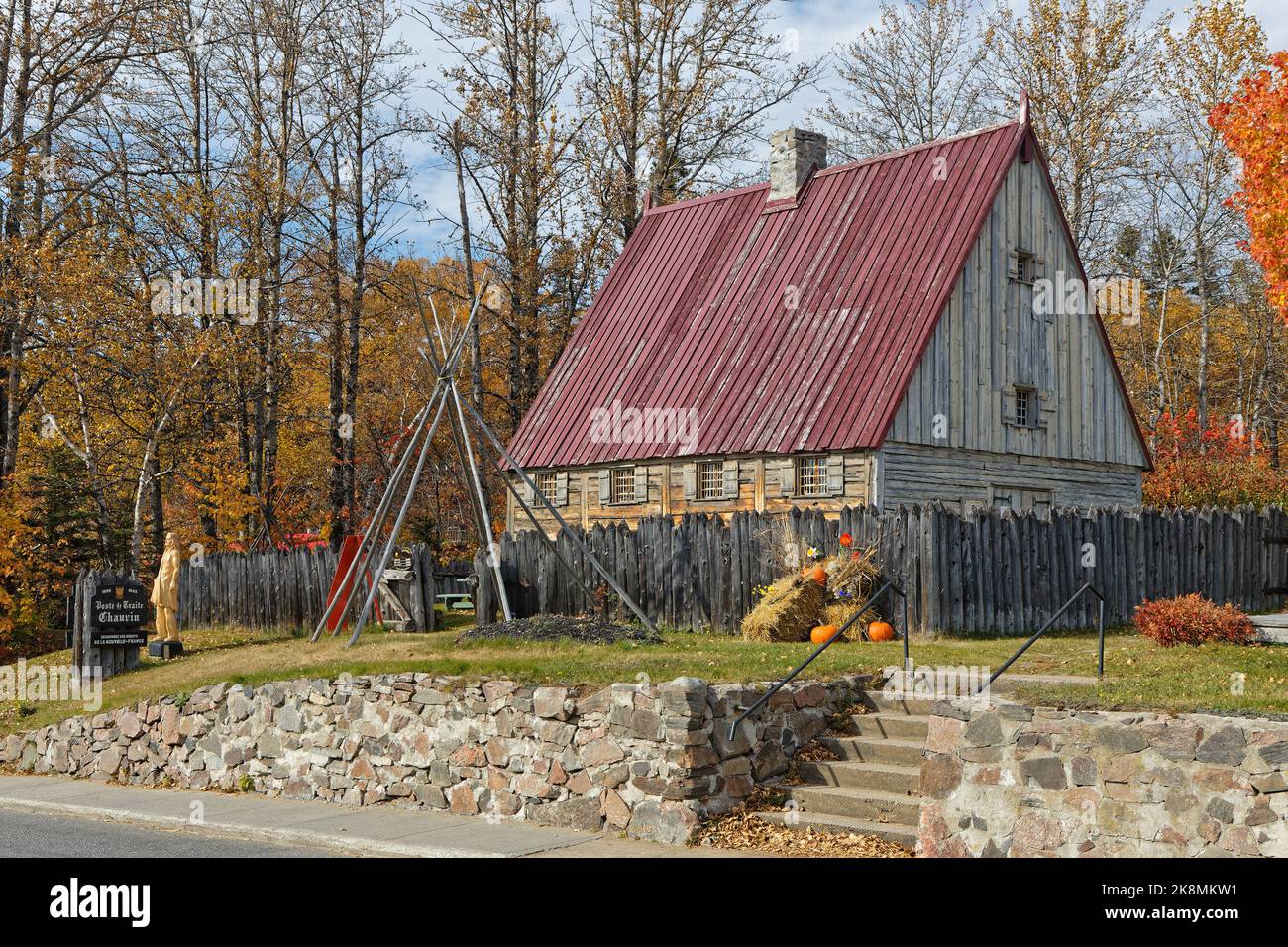 TADOUSSAC, CANADA, October 13, 2022 : Founded by Pierre de Chauvin in ...