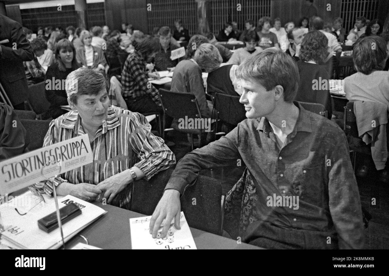 Oslo 19870402 Socialist Left Party National Assembly opened in the ...