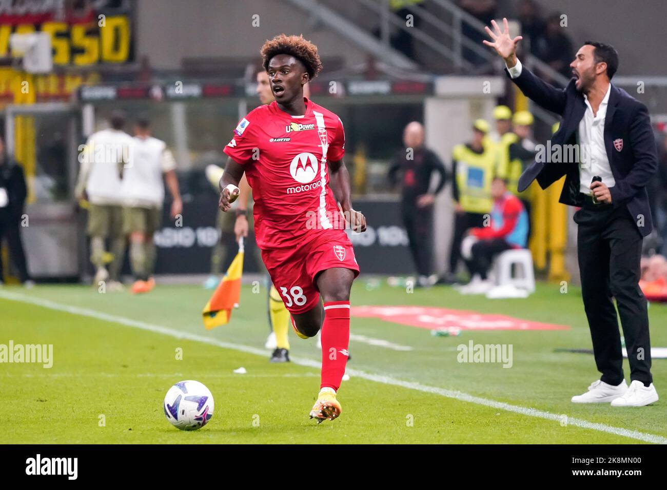 San Siro stadium, Milan, Italy, October 22, 2022, Warren Bondo (AC ...