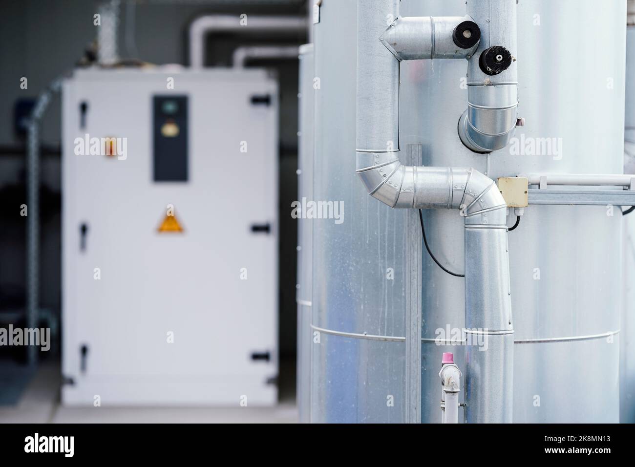 Heidelberg, Germany. 20th Oct, 2022. Behind the intermediate storage ...