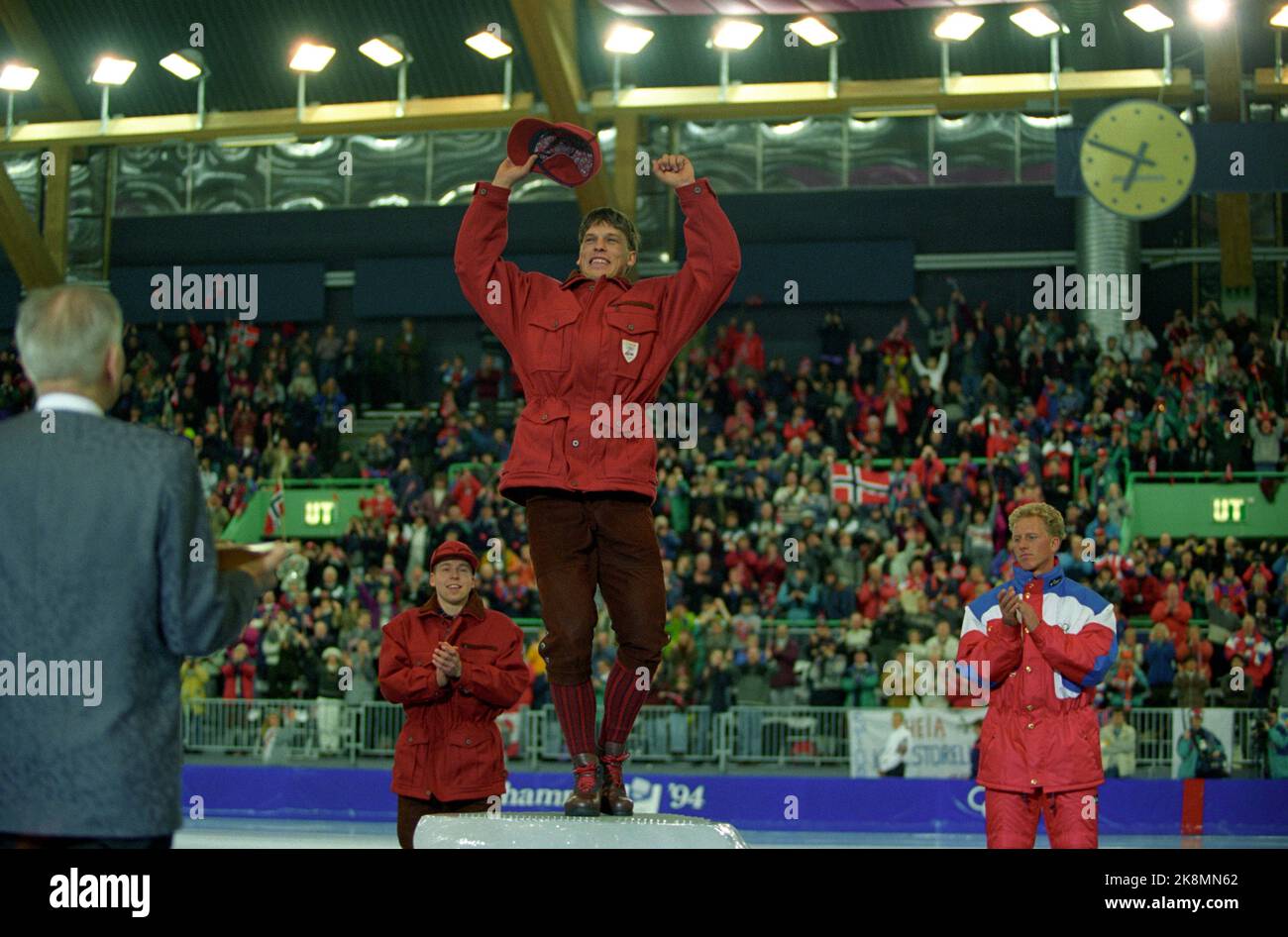Hamar 19940213 Winter Olympics at Lillehammer. Johann Olav Koss at the ...