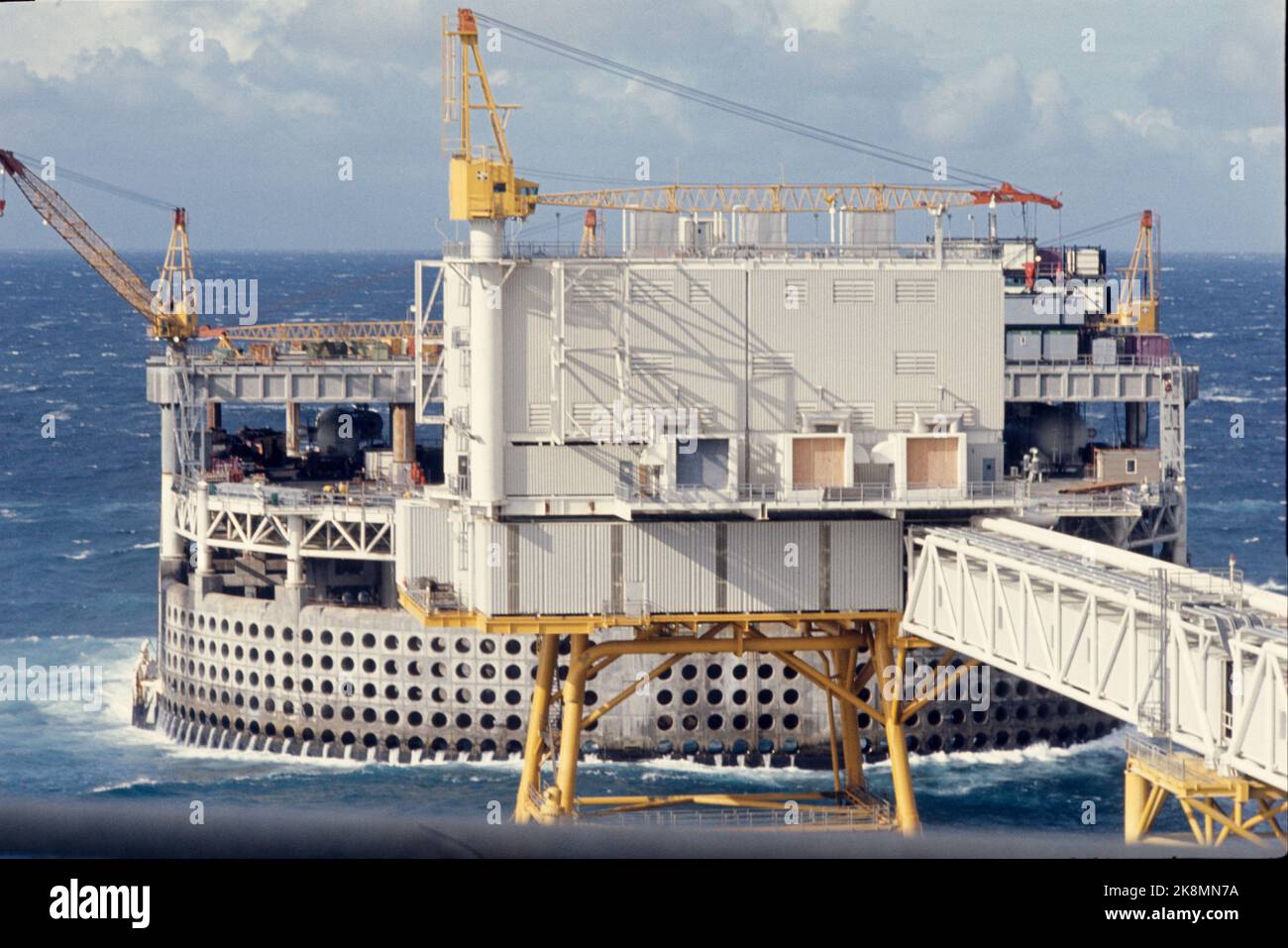 North sea 19740923 the oil industry the ekofisk center hi-res stock ...