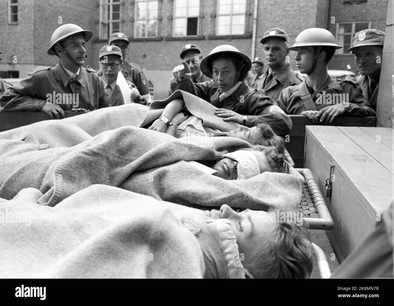 Current ntb first aid civil defense military exercises hi-res stock ...